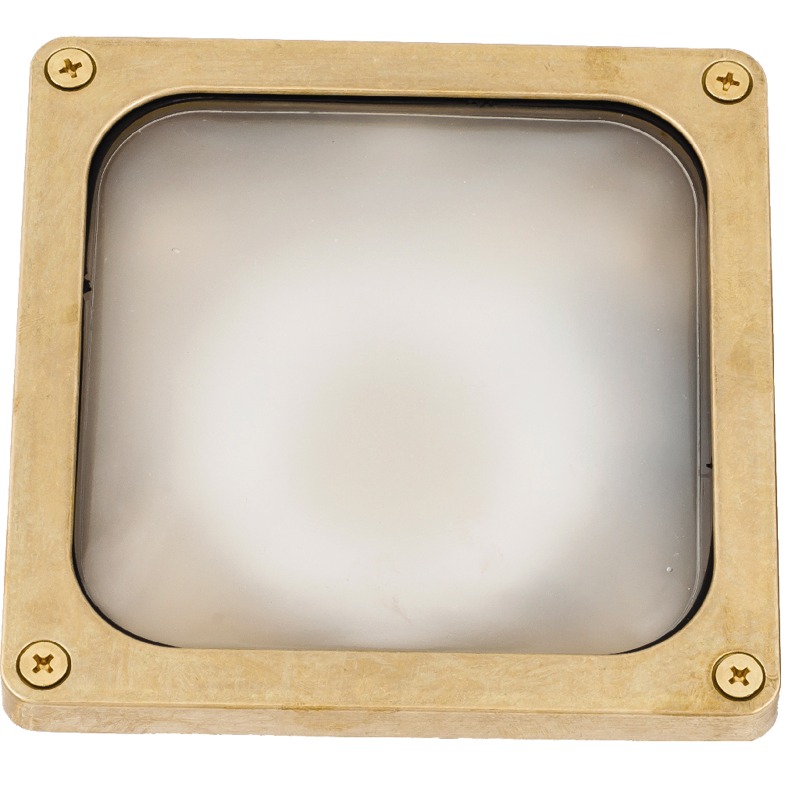Square wall light recessed or surface. Made of brass. 1x6W LED GX53 ART ...